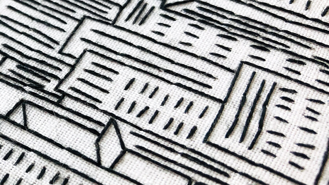 Straight Stitch / Seed Stitch Video Tutorial – Embroidery and Sage